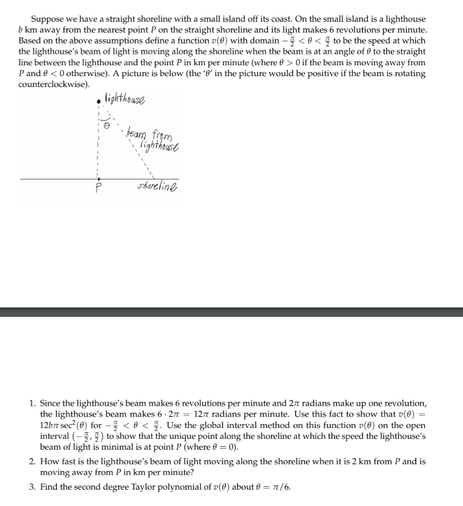 Solved Suppose we have a straight shoreline with a small | Chegg.com