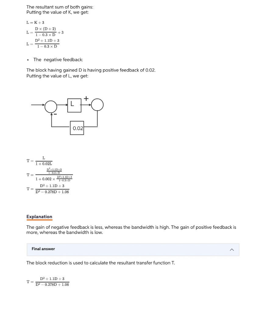 Solved Feedback mechanism: The feedback mechanism is defined | Chegg.com