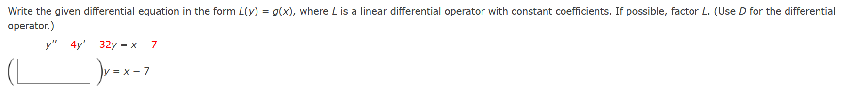 Solved Write the given differential equation in the form | Chegg.com