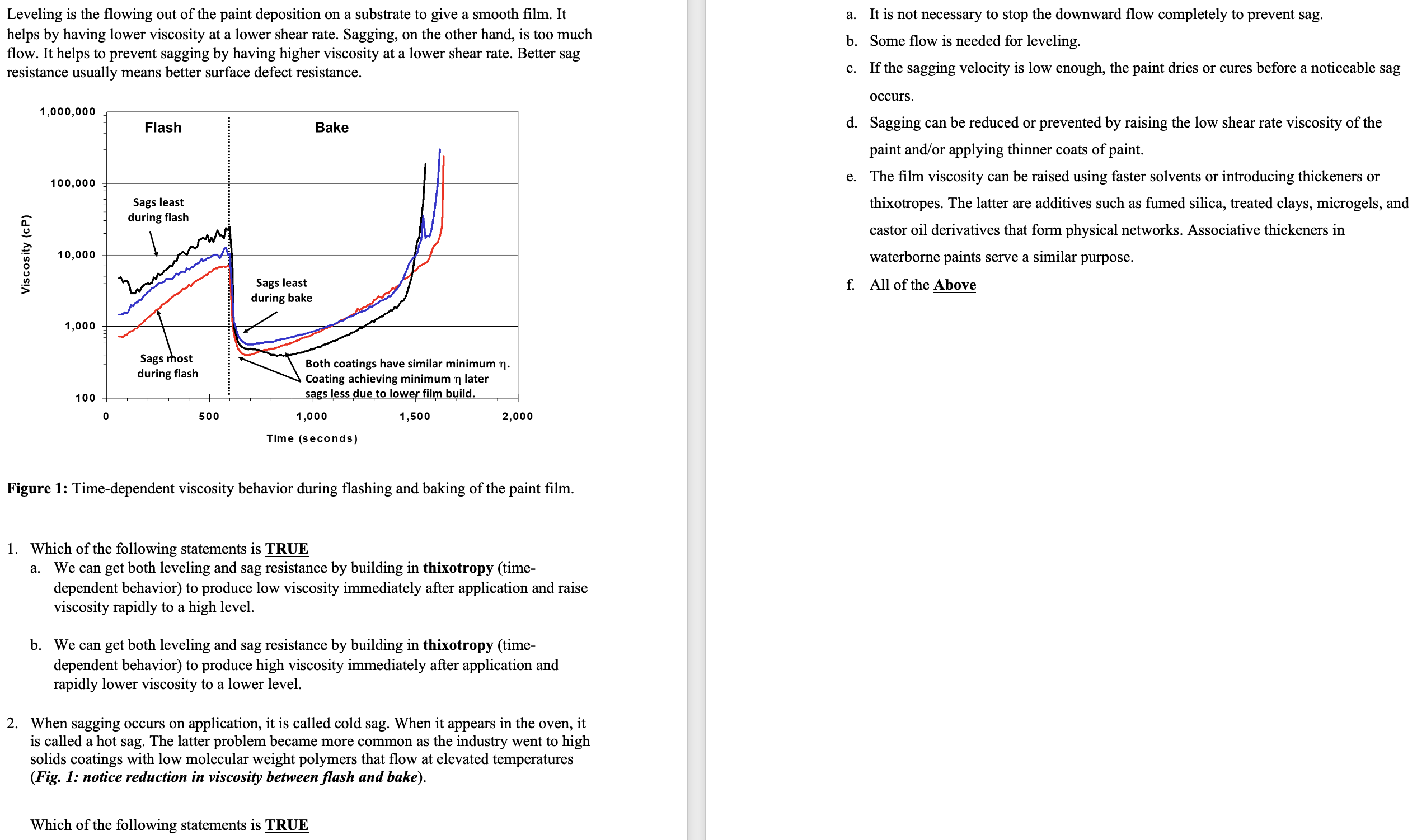 Solved a. ﻿It is not necessary to stop the downward flow | Chegg.com