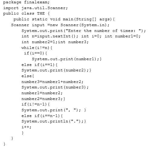 Solved package finalexam; import java.util.Scanner; public | Chegg.com