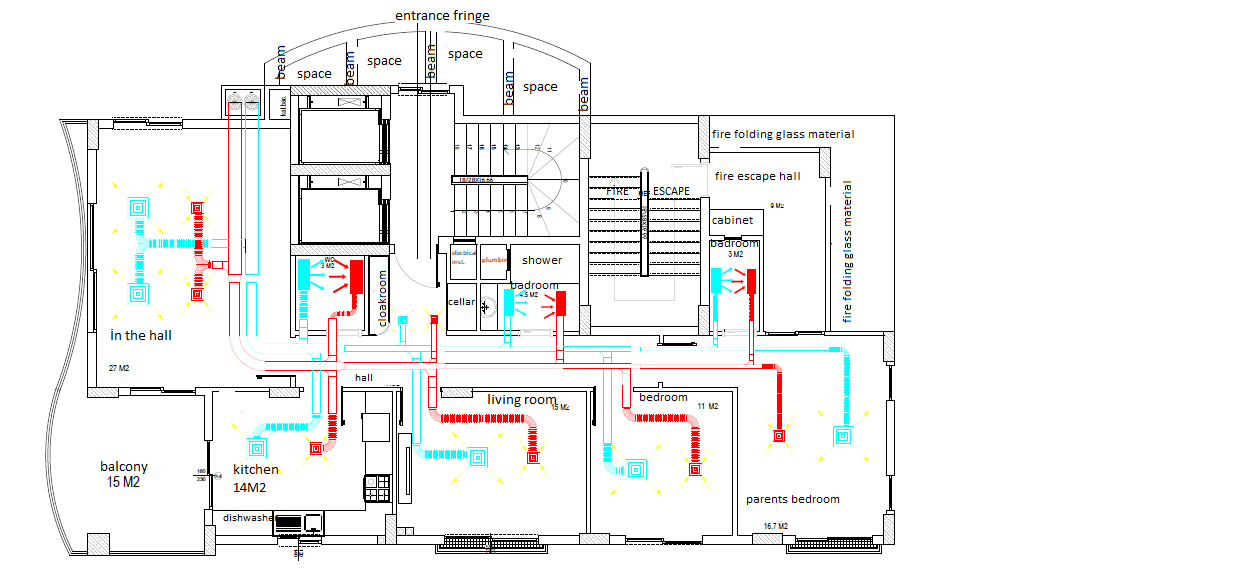 Find the duct dimensions of the air duct network and | Chegg.com