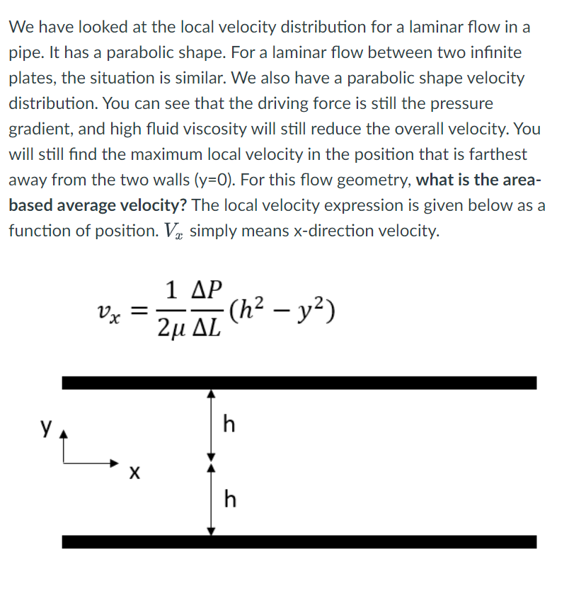 Solved We have looked at the local velocity distribution for | Chegg.com