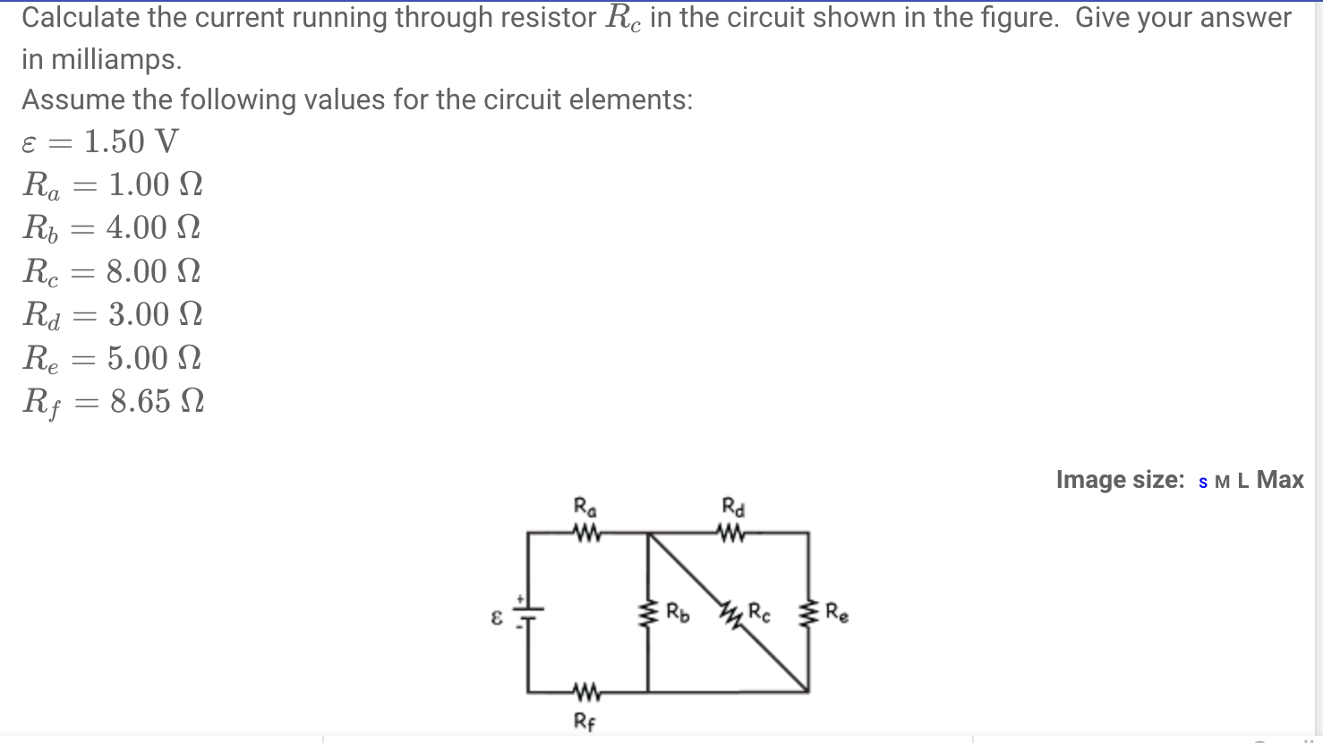 Solved Calculate The Current Running Through Resistor Rc In