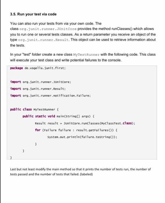 Solved Lab Junit 3 Using Junit From