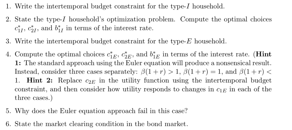 Consider an economy that lasts for two periods and | Chegg.com