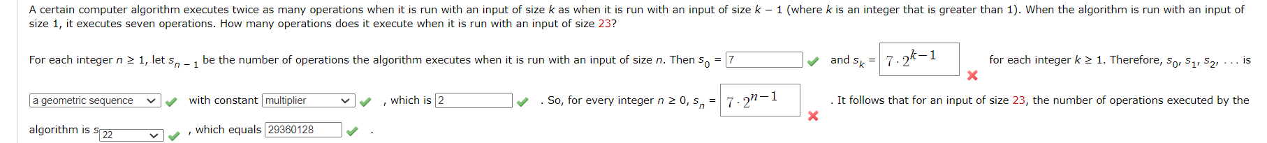 Solved A Certain Computer Algorithm Executes Twice As Many 