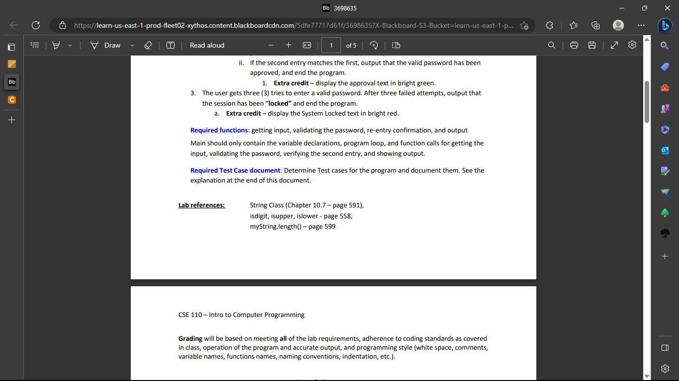 Solved password validation program(work isnt long theres | Chegg.com