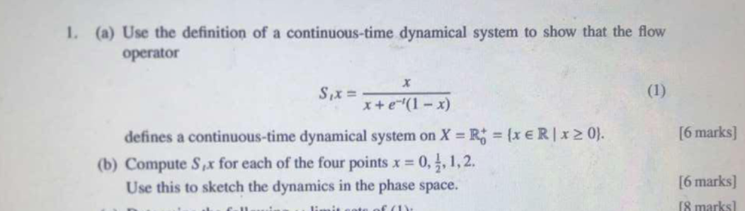 1. (a) Use the definition of a continuous-time | Chegg.com
