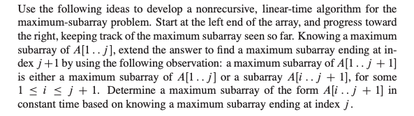 Solved Use The Following Ideas To Develop A Nonrecursive