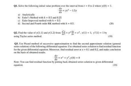 Solved Plz solve question no 2 mention above in pic | Chegg.com