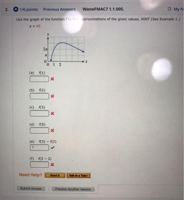Solved 2. 1/6 points Previous Answers WaneFMAC7 1.1.005. My | Chegg.com Solved 2. 1/6 points Previous Answers WaneFMAC7 1.1.005. My | Chegg.com