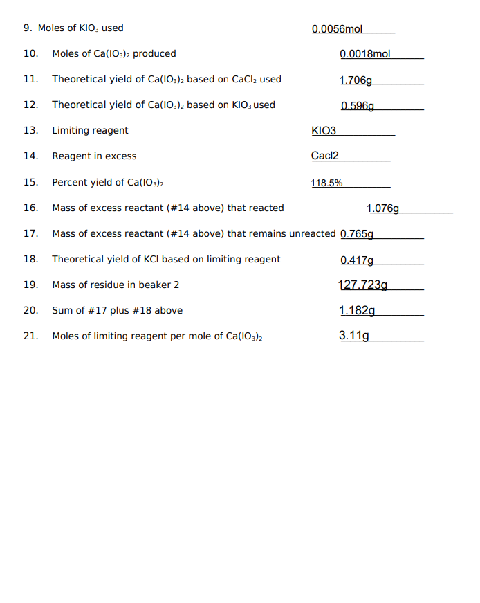 Solved Stoichiometry: A Precipitation Reaction and Limiting | Chegg.com