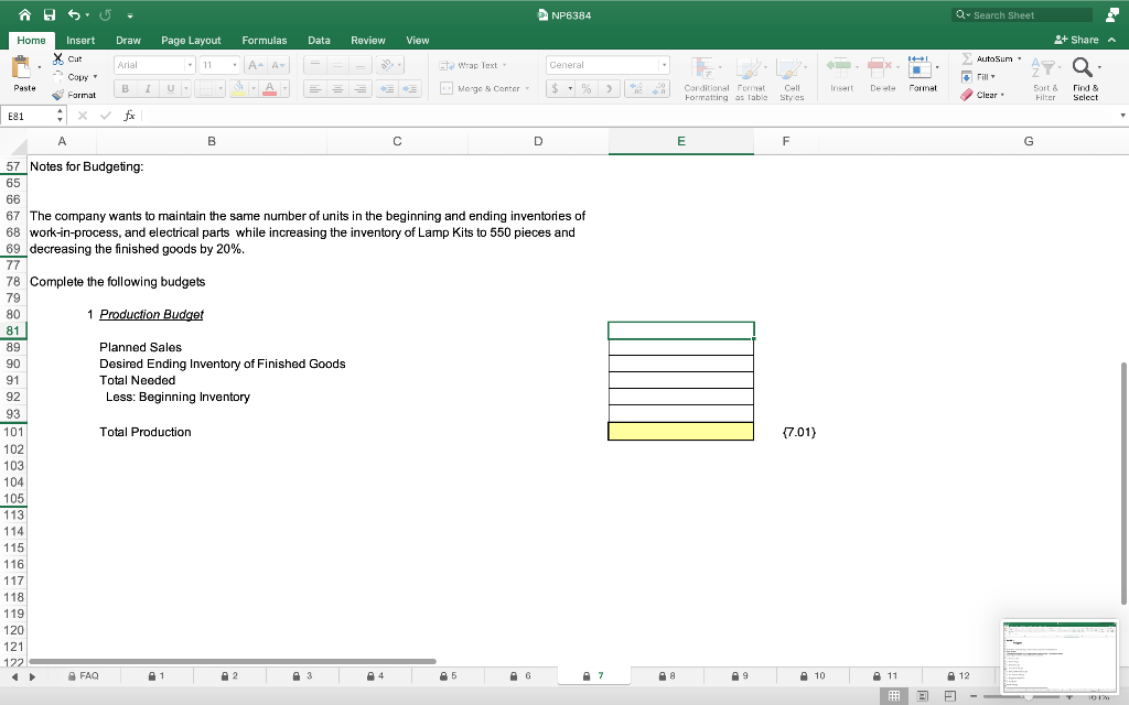 Solved NP6384 Q Search Sheet Home Insert Draw Page Layout | Chegg.com