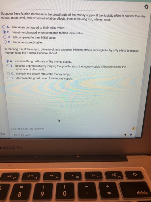Solved Suppose there is a/an decrease in the growth rate of | Chegg.com
