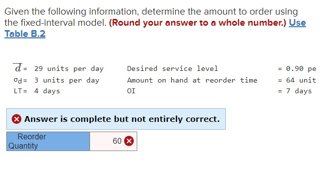 Given the following information, determine the amount | Chegg.com