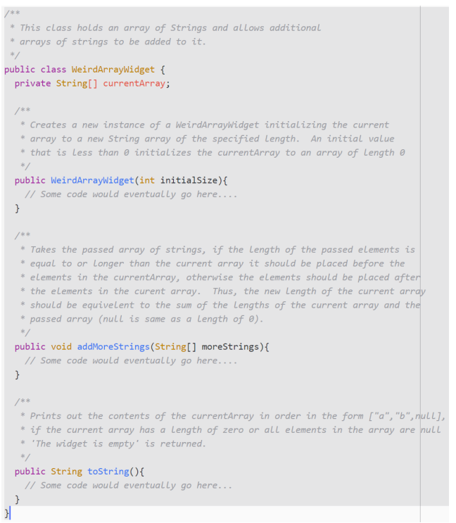 Solved Using the interface description below for | Chegg.com