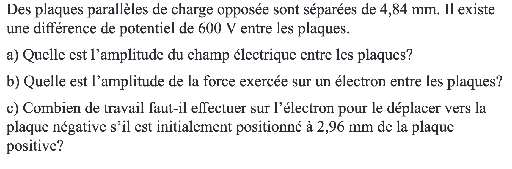 Solved Parallel plaques of opposite charges are seperated by | Chegg.com
