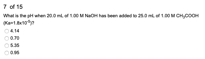 Solved 11 of 15 To make a buffer using NaF, you must add HF | Chegg.com