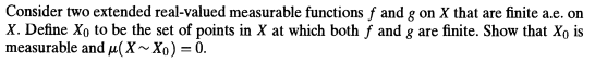 Solved Consider two extended real-valued measurable | Chegg.com