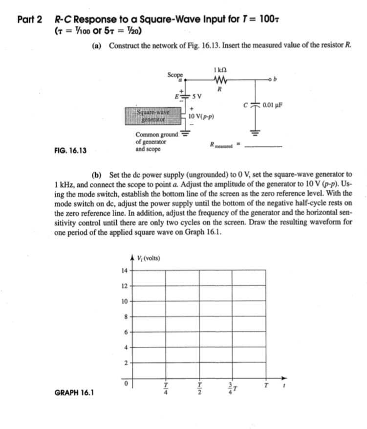Solved Pulse Waveforms Part 2 R C Response To A