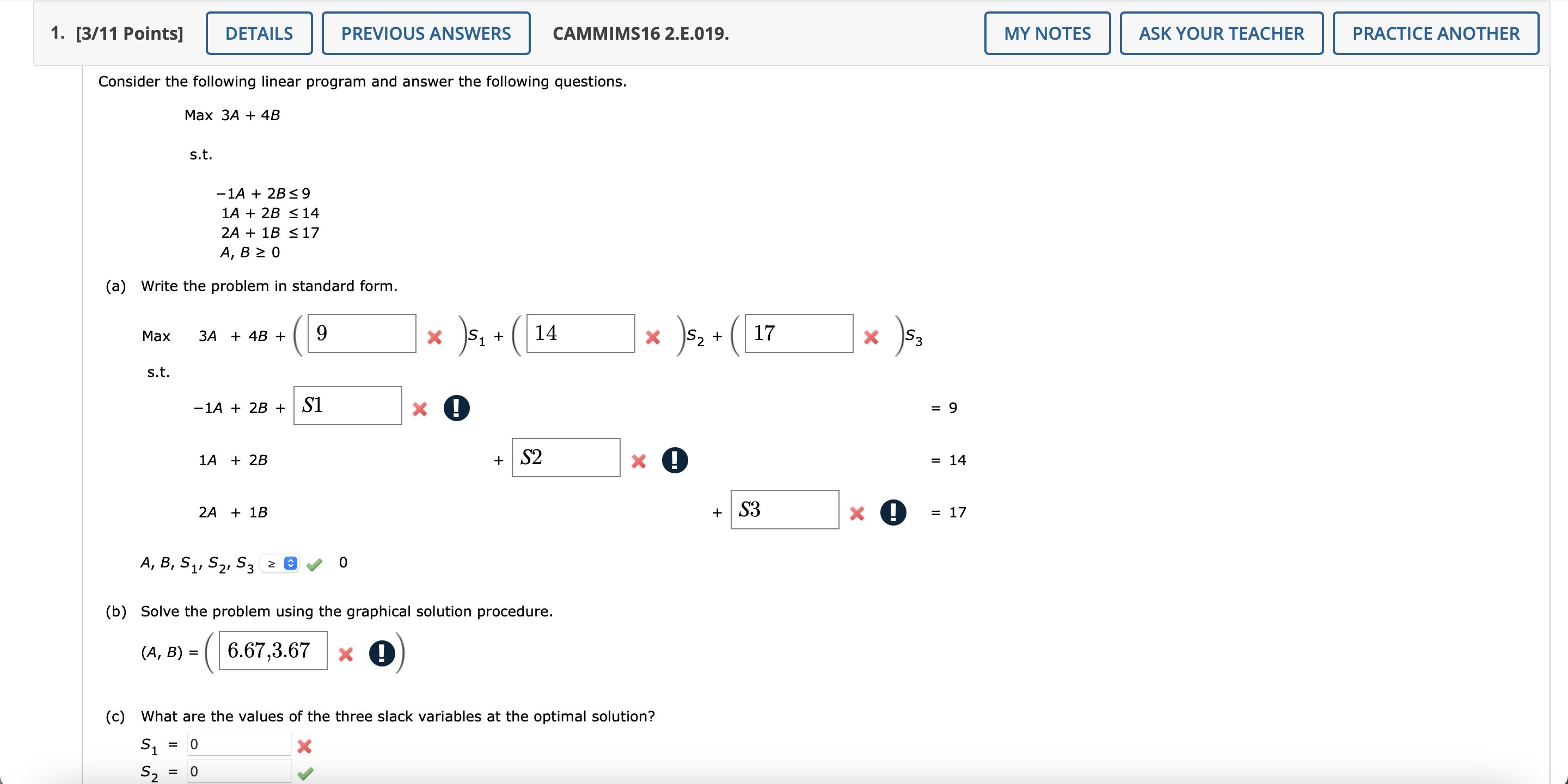 Consider the following linear program and answer the | Chegg.com