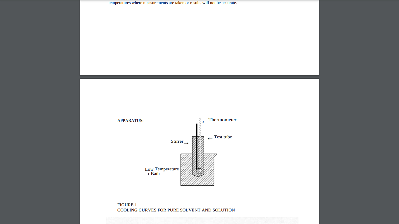 Freezing Point Depression Lab 1 / 7 Experiment 21: | Chegg.com