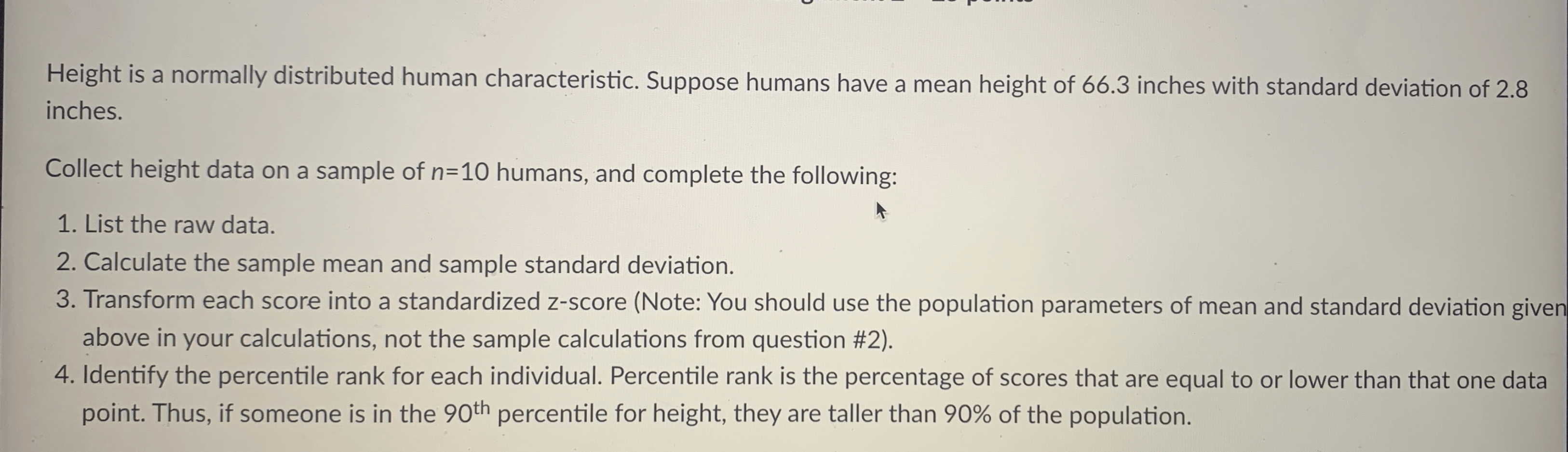 Solved Height is a normally distributed human | Chegg.com