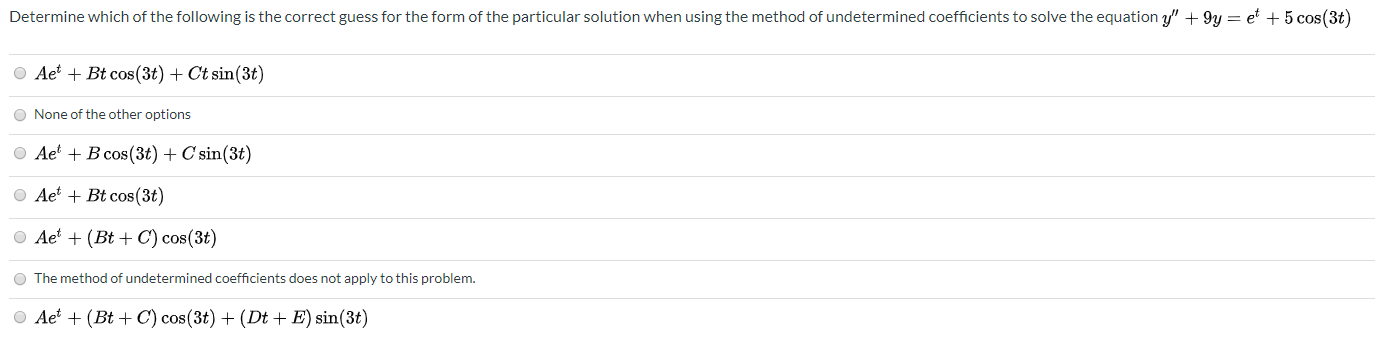Solved Determine which of the following is the correct guess | Chegg.com