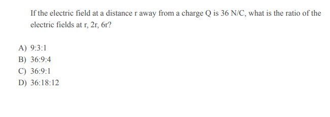 Solved If the electric field at a distance r away from a | Chegg.com