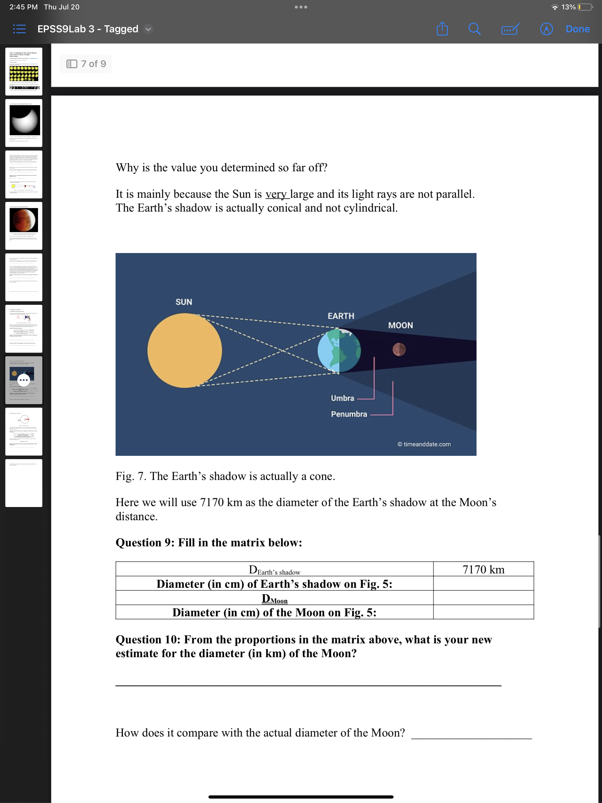 Solved With a ruler, measure the diameter of the Sun as well | Chegg.com