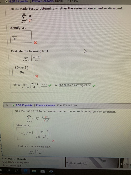 Solved 0.5/1.75 points | Previous Answers scalcET8 11.6.007 | Chegg.com