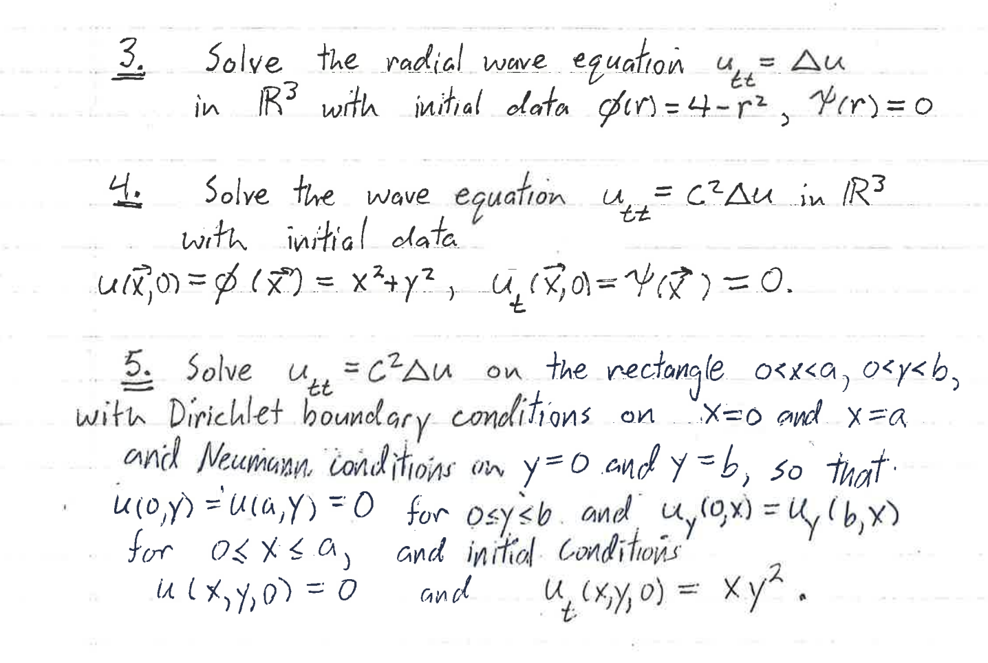 Solved llow Solve the radial wave equation a au in R3 with | Chegg.com