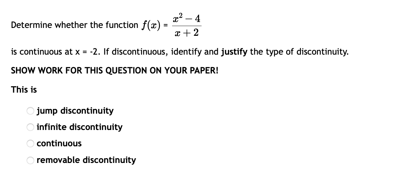 Solved Determine whether the function f(x)=x2-4x+2is | Chegg.com