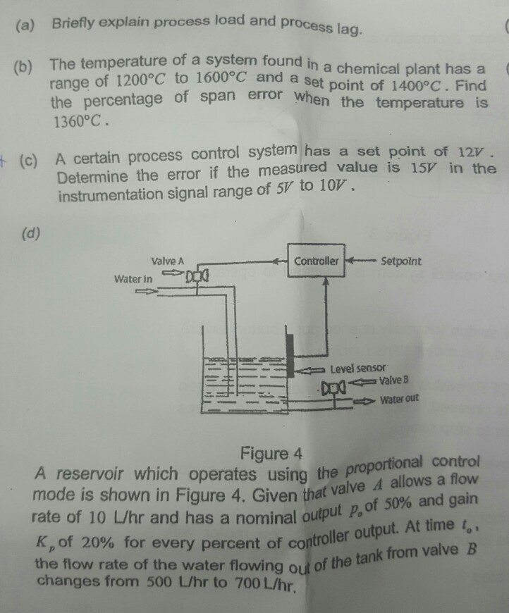 Solved Briefly explain process load and process lag. (a) (b) | Chegg.com