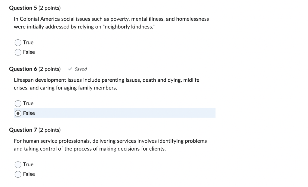 Solved Question 5 (2 points) In Colonial America social | Chegg.com