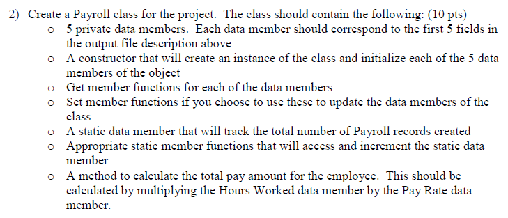 Solved C++ Payroll Program help please! Payroll calculation | Chegg.com