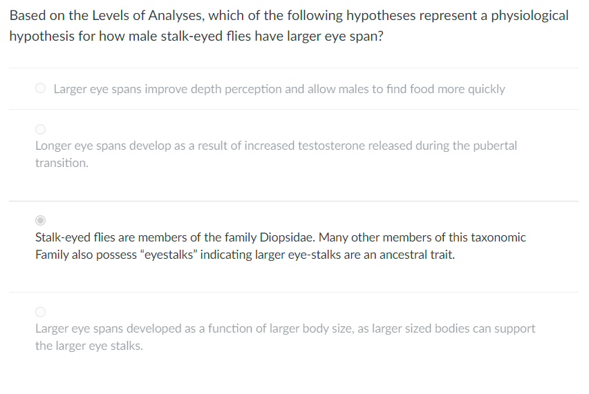 Solved Based on the Levels of Analyses, which of the | Chegg.com