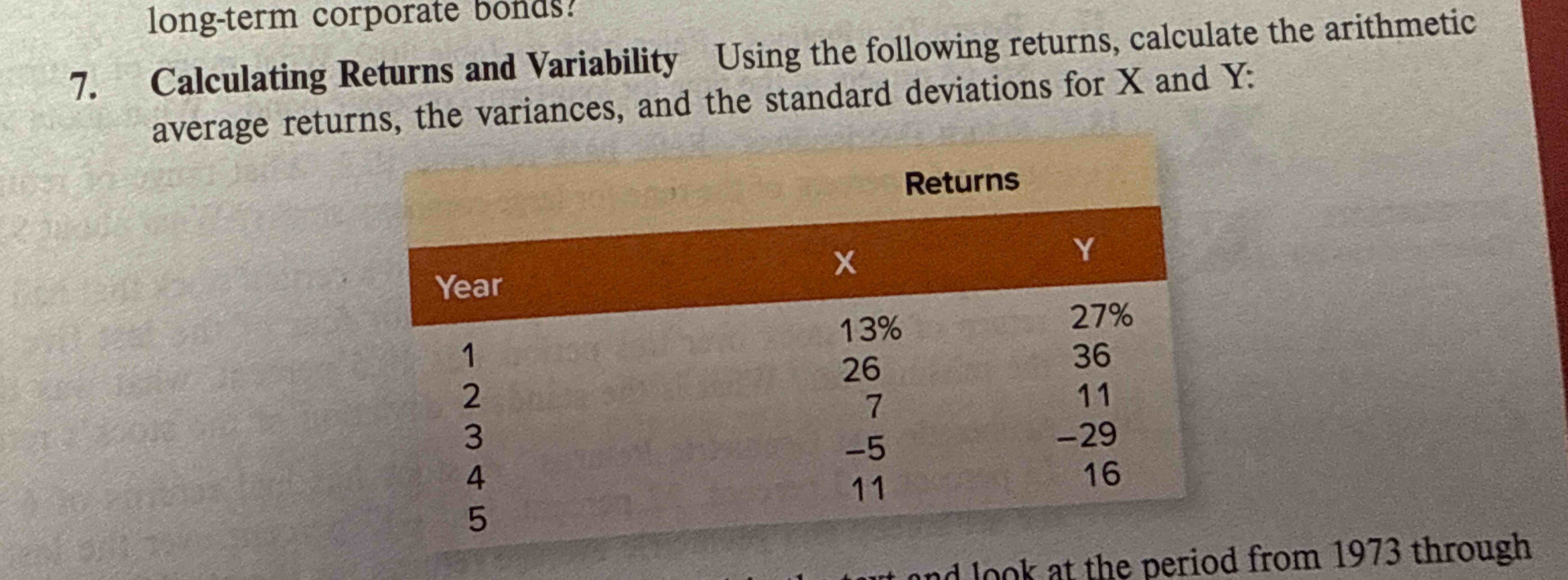 Solved 7. ﻿Calculating Returns and Variability Using the | Chegg.com