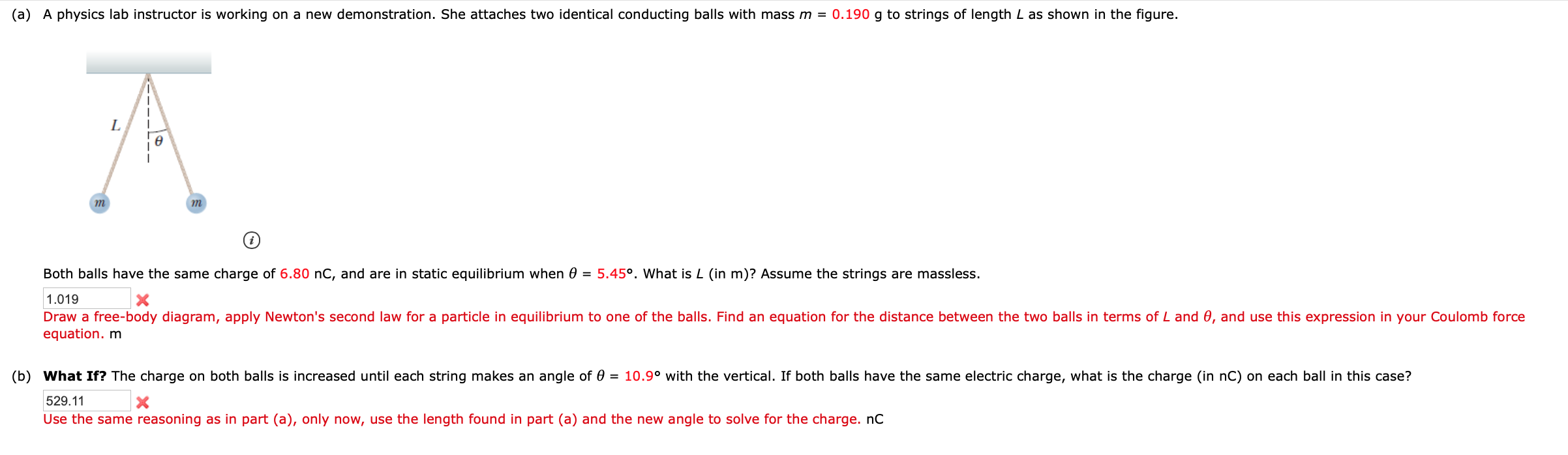 Solved (a) A physics lab instructor is working on a new | Chegg.com
