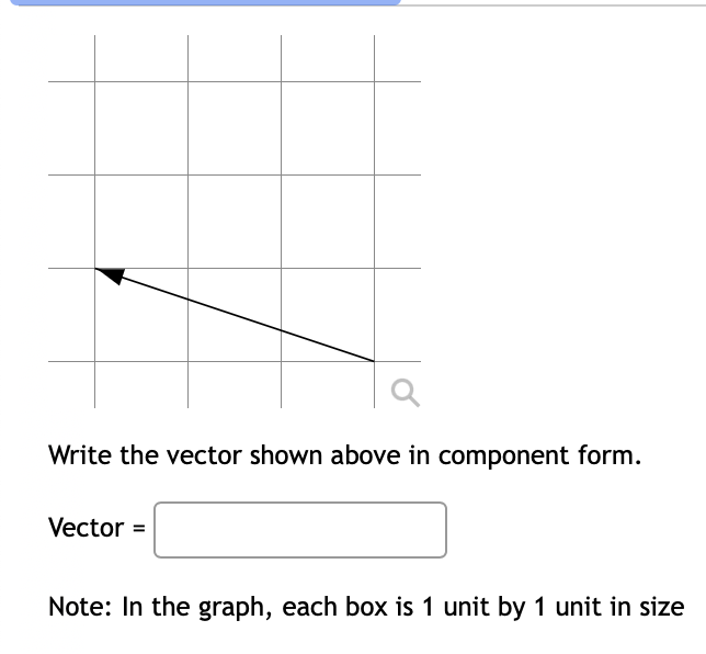 Solved Write the vector shown above in component form. | Chegg.com