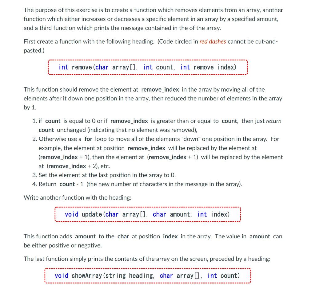 Solved The purpose of this exercise is to create a function | Chegg.com