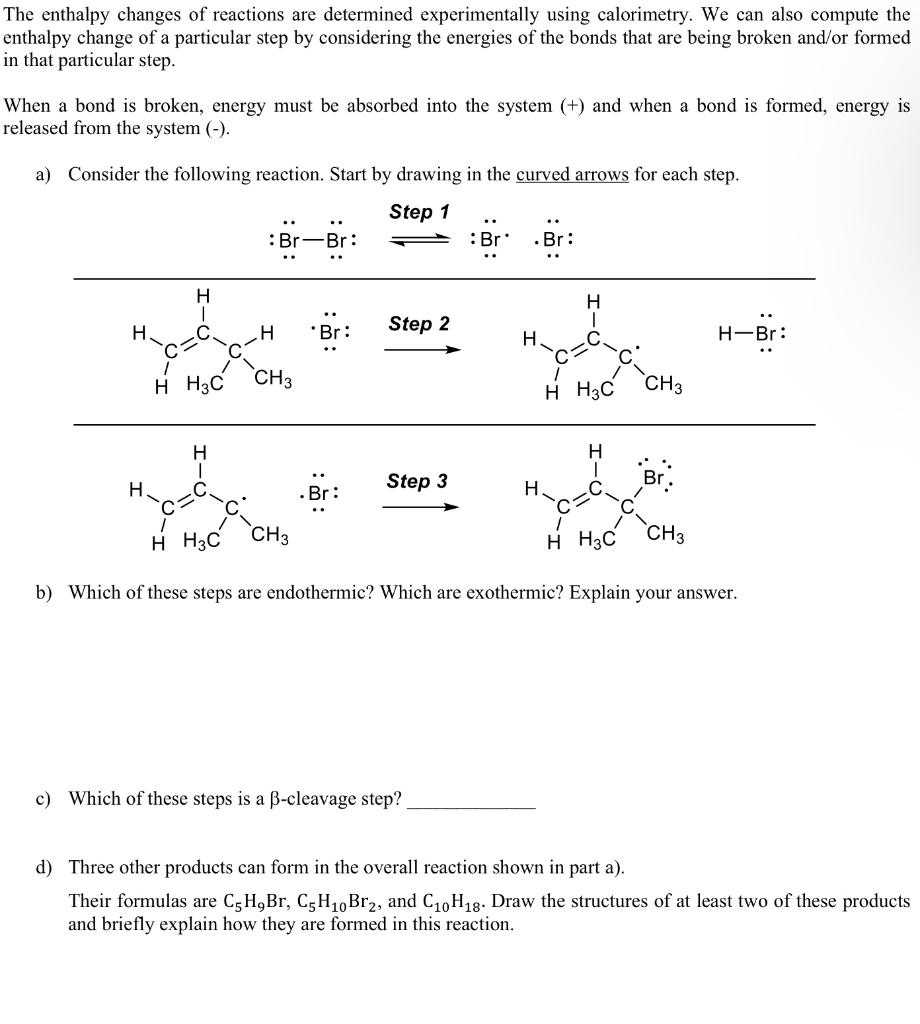 Solved The enthalpy changes of reactions are determined | Chegg.com