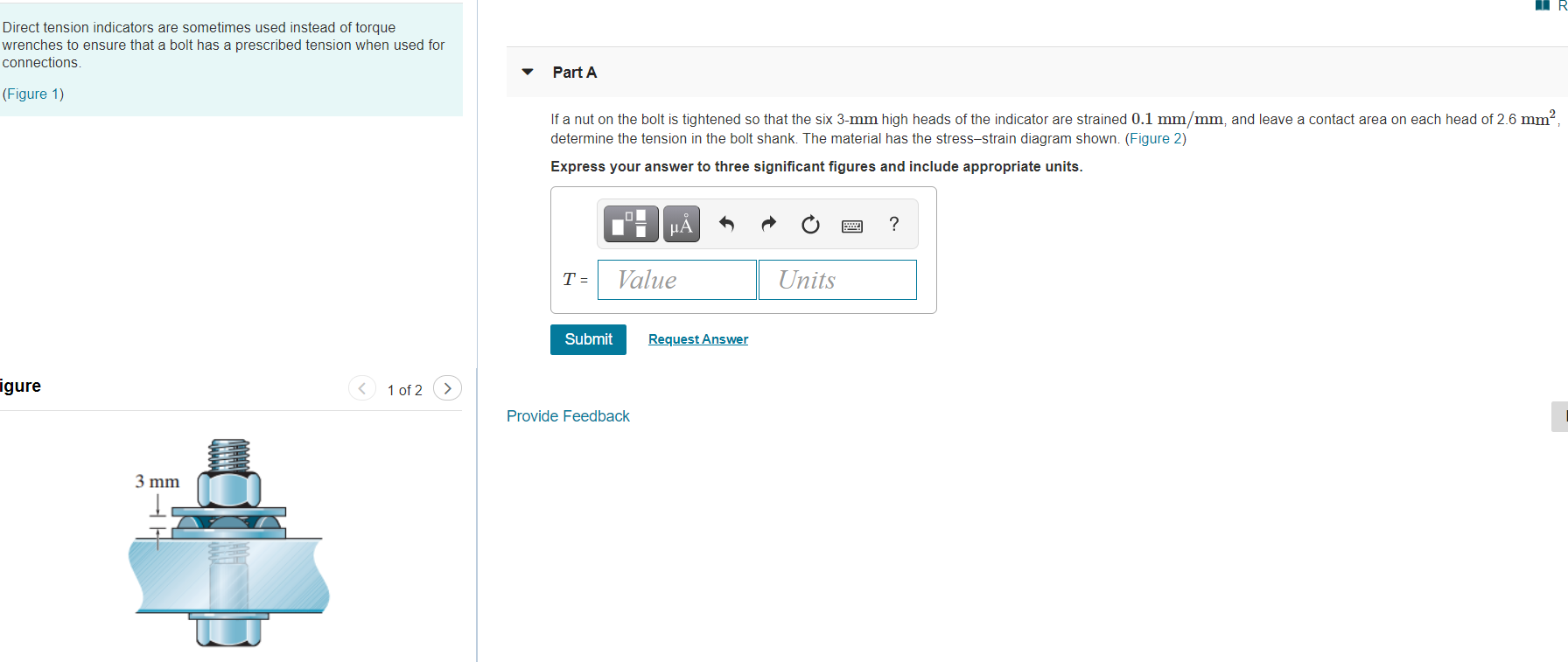 Solved Direct tension indicators are sometimes used instead | Chegg.com