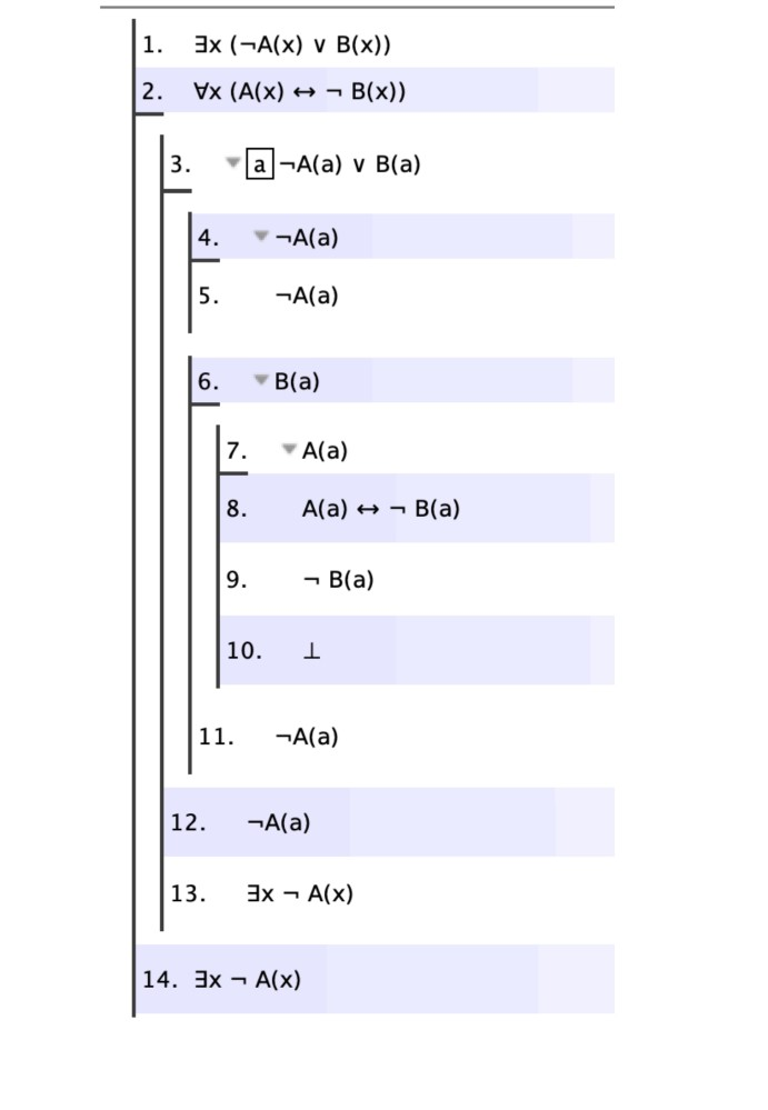 Solved needs its proof , FOL Enter the proof below into a | Chegg.com