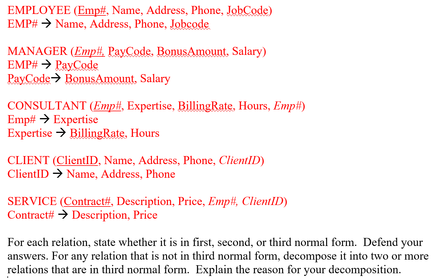 Solved Employee Emp Name Address Phone Jobcode Emp →