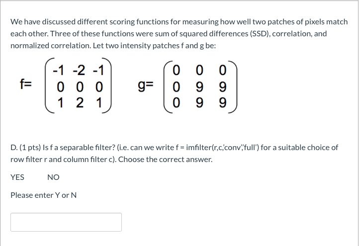 Solved We Have Discussed Different Scoring Functions For