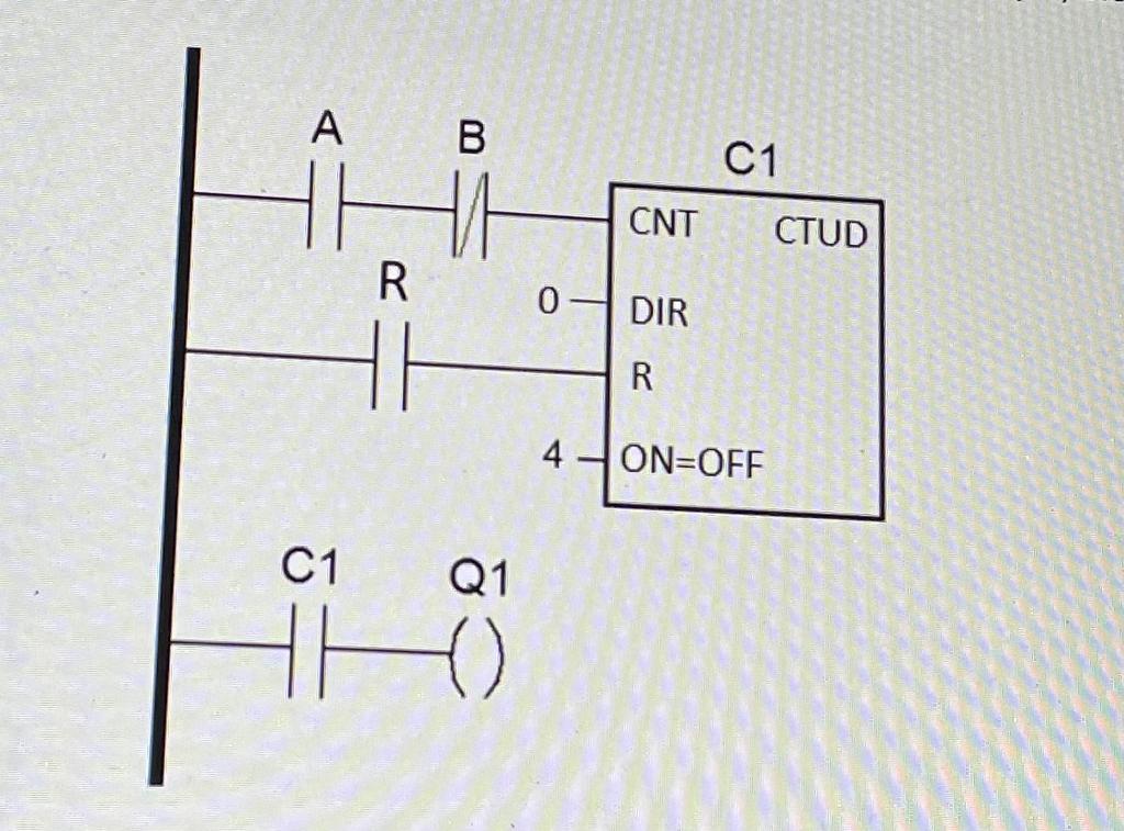 Solved Complete the timing diagram for the following ladder | Chegg.com