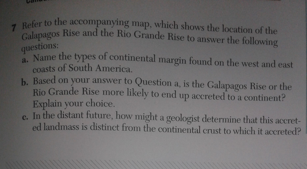 questions: 7 Refer to the accompanying map, which | Chegg.com
