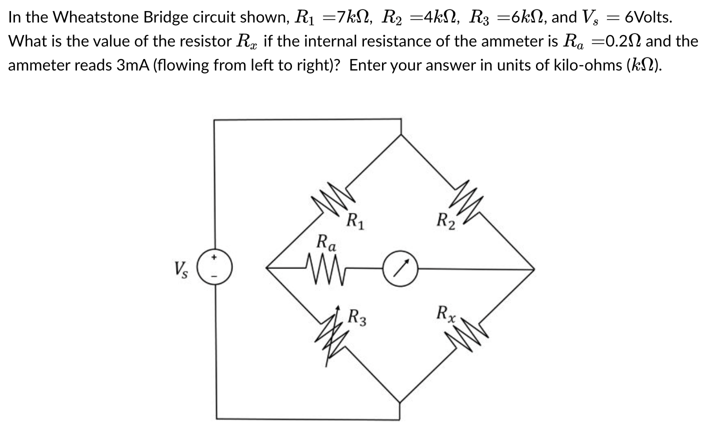 Solved In the Wheatstone Bridge circuit shown, | Chegg.com